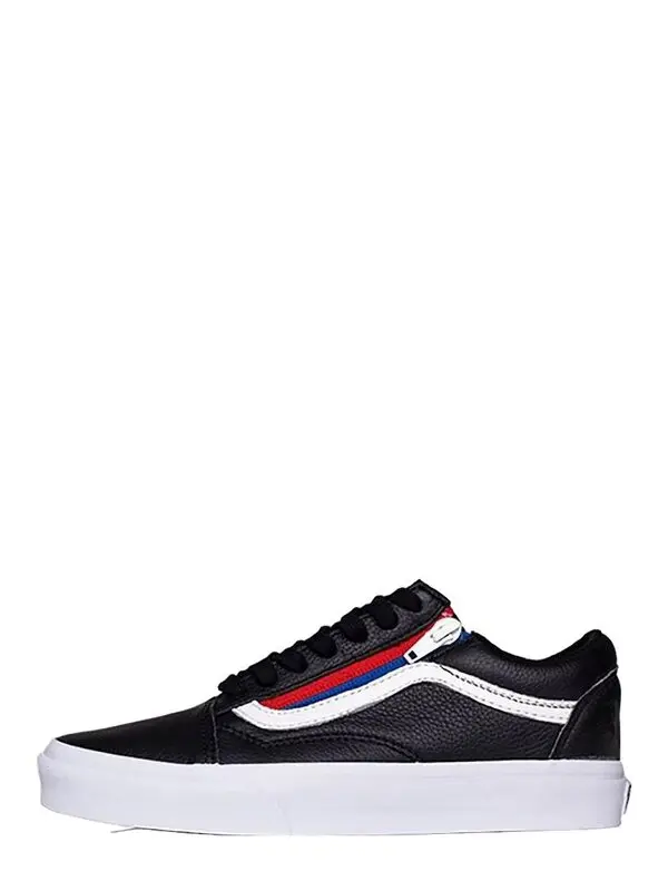 VANS Old Skool Zip Leather Sneakers - Black
