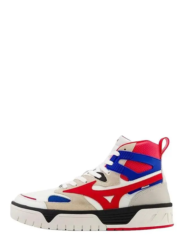 Mizuno Court Cl Mid High Top Sneakers - White/red/black