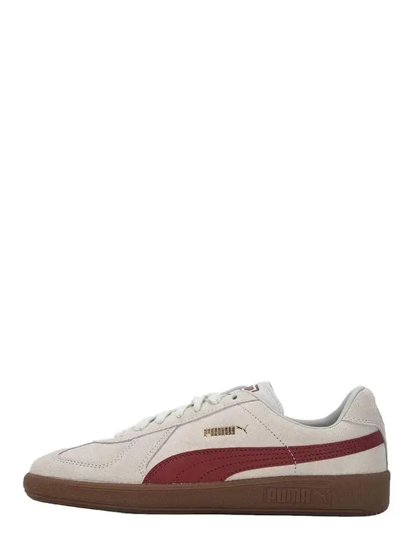 PUMA Suede Low Top Sneakers - White/gray/red
