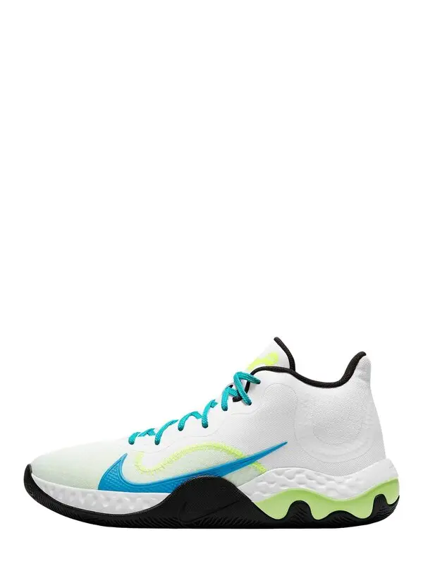 Nike Renew Elevate High Top Sneakers - White/green/blue