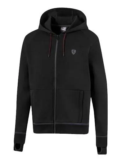 PUMA Ferrari Hooded Sweat Jacket - Black/grey
