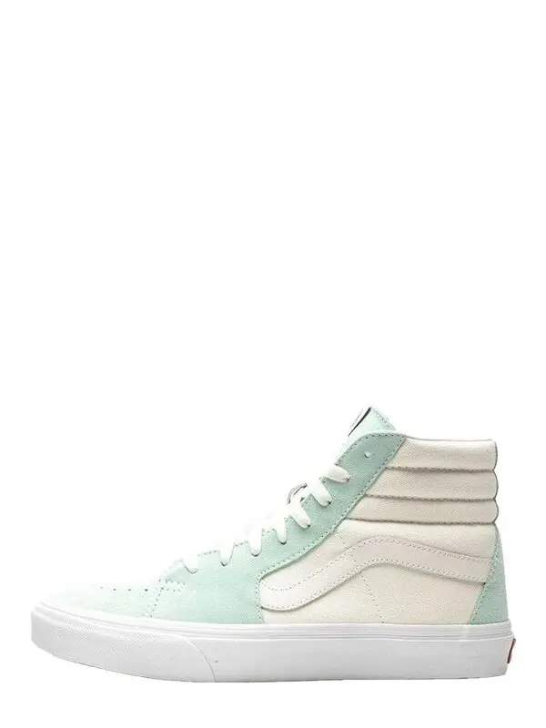 VANS High Top Skate Sneakers - White/green