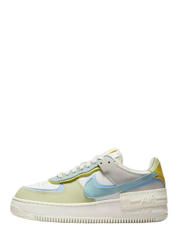 Nike Force 1 Shadow Sneakers - White/yellow/blue