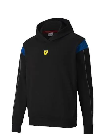 PUMA Ferrari Race Street Hoodie - Black/blue/yellow