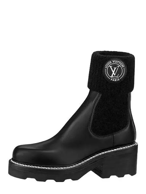 LOUIS VUITTON Ankle Boots - Black/white