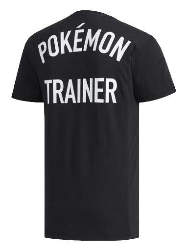 Adidas Neo X Pokemon Collaboration Round Neck Short Sleeve T-shirt - Black