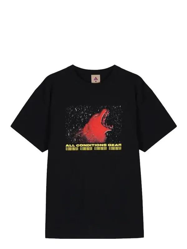 Nike Lab Short-sleeve Tee 'black Team Orange - Black/team Orange