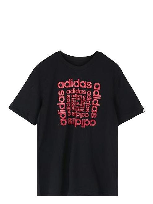 Adidas Hyprrl Dmsn T Letter Logo Sports Breathable Short-sleeve Tee - Black