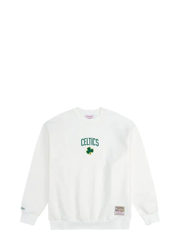 Mitchell & Ness X Nba Boston Celtics Sweatshirt 'white Green - White/green