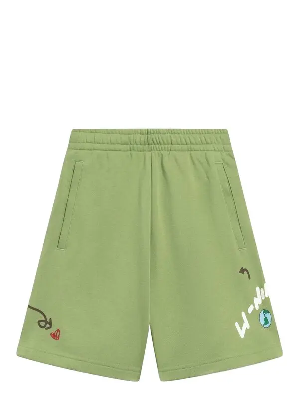 LI-NING Graphic Shorts - Green/multi-color