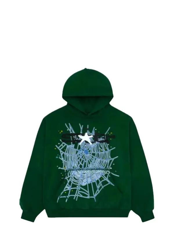 SP5DER Web Hoodie - Hunter Green