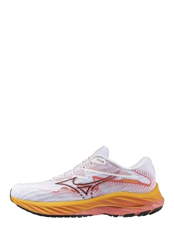 Mizuno Wave Rider 27 Athletic Sneakers - White/orange