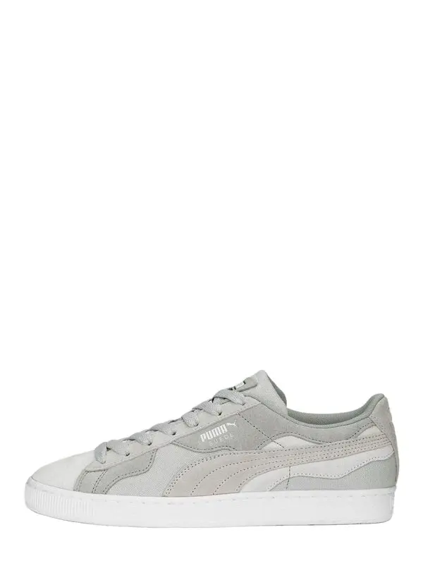 PUMA Suede Camowave Earth Feather Grey Sneakers - Feather Grey/cool Light Grey/smokey Grey