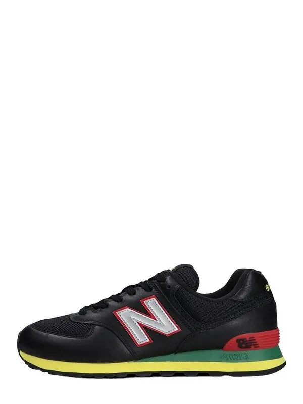 NEW BALANCE 574 V2 Low Top Sneakers - Black/red/green