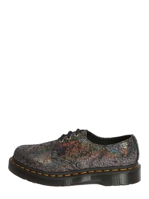 Dr. Martens 1461 Metallic Oxford Shoes - Silver/black