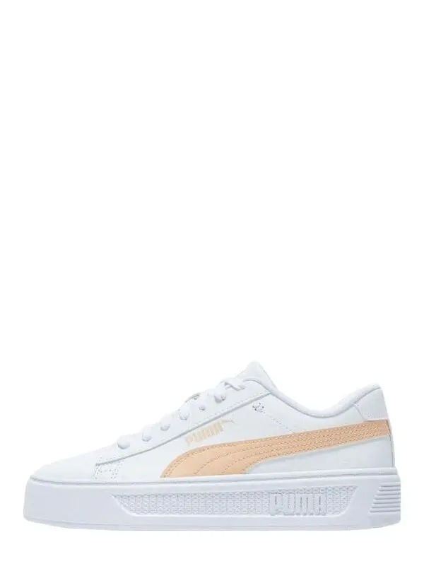 PUMA Smash Platform V3 'white/beige - White/orange