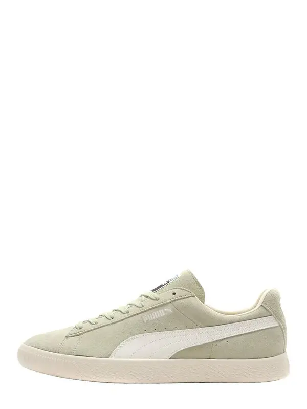 PUMA Suede Vintage Lace-up Low Top Sneakers - Light Green
