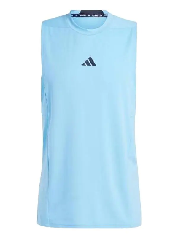 Adidas Designed For Training Workout Tank - Semi Blue Burst