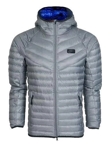 Nike Sports Stay Warm Hooded Down Jacket - Grey