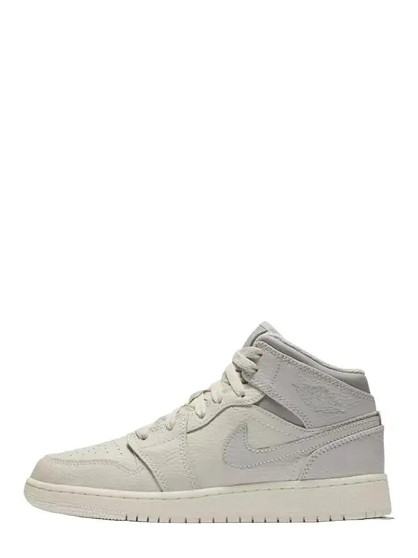 JORDAN Air 1 Mid Sneakers - Light Bone