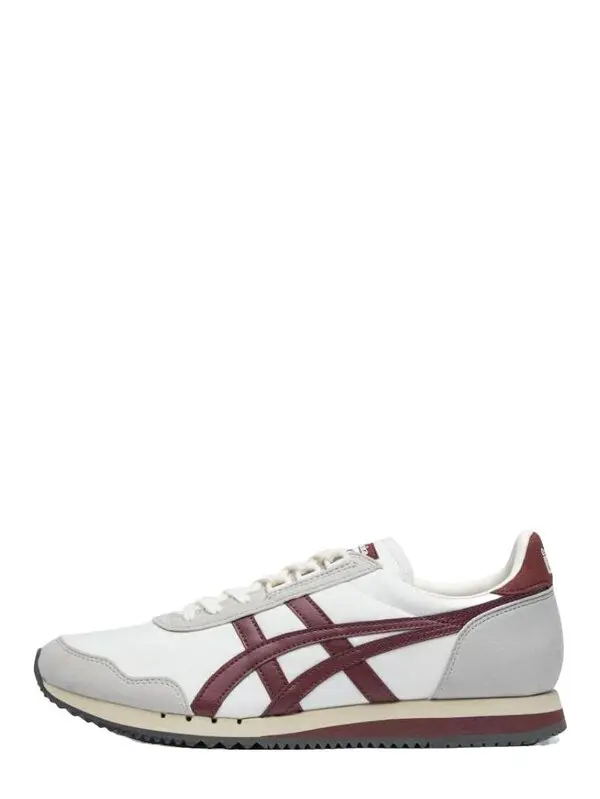 Onitsuka Tiger Dualio Athletic Sneakers - White/grey/burgundy