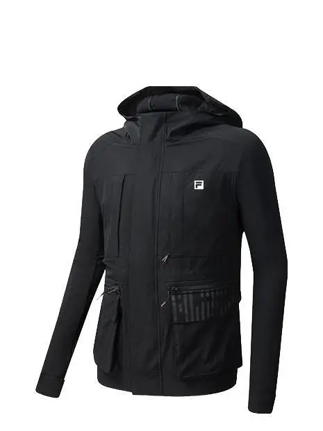 FILA Athletics Cargo Woven Zipper Jacket - Black
