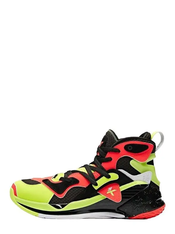 ANTA Klay Thompson 4 Xmas "disruptive" Sneakers - Lime Green/red/black