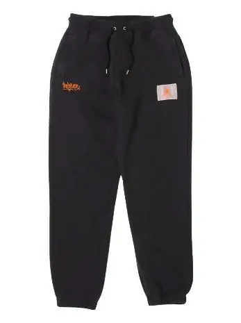 JORDAN X Shelflife Jogger Pants - Black/total Orange