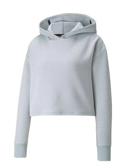 PUMA Studio Cropped Hoodie - Grey