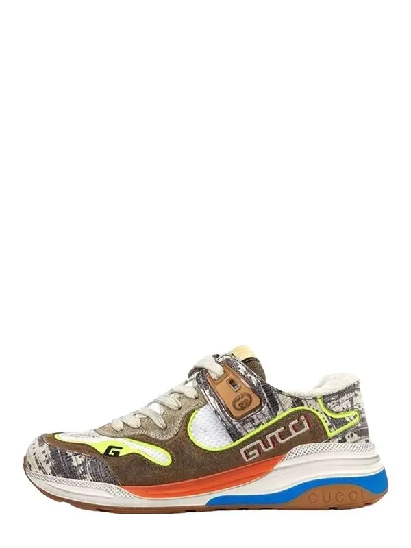 Gucci Ultrapace 'rock Tejus Printed' Sneakers - Brown