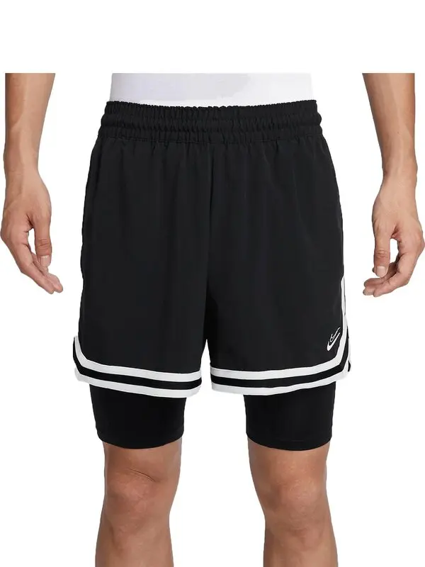 Nike Kevin Durant 4" Dna 2-in-1 Basketball Shorts - Black/black/sail