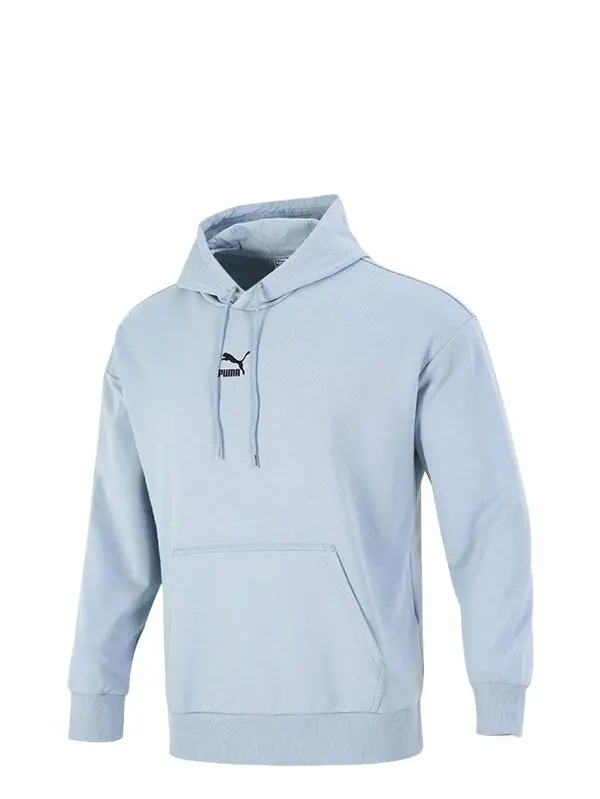 PUMA Logo Knit Hoodie - Blue