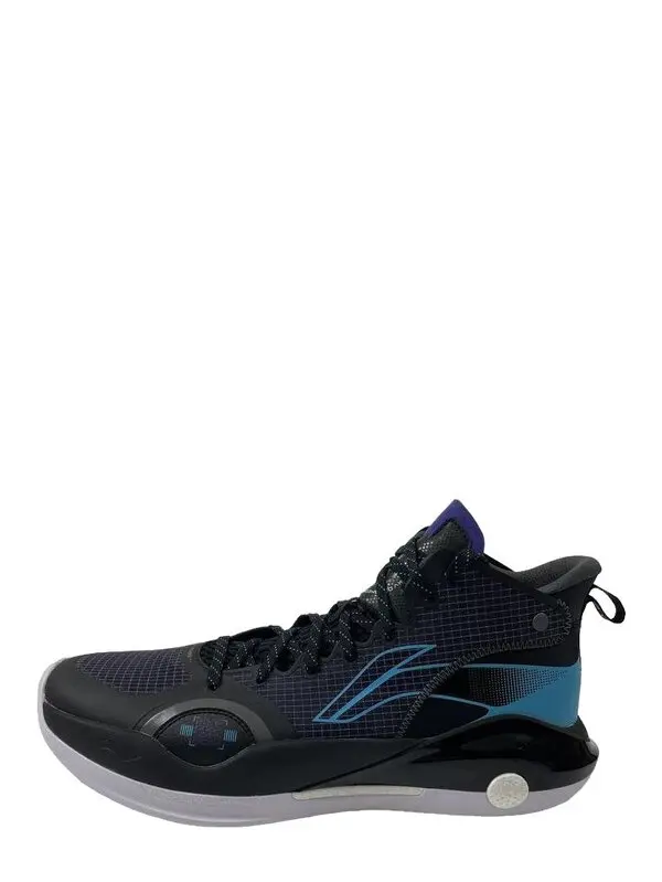 LI-NING Yushuai 15 High-top Basketball Sneakers - Black/blue