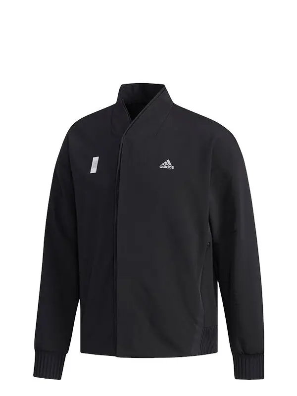 Adidas Warm Logo Print Sport Shuttle Jacket - Black