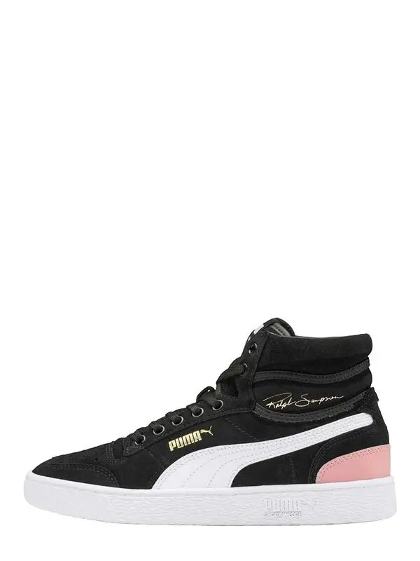 PUMA Ralph Sampson Mid Suede Black Bridal Rose - Black/pink
