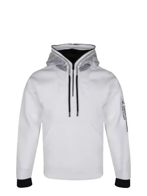 JORDAN Half Zipper Sports Pullover - White