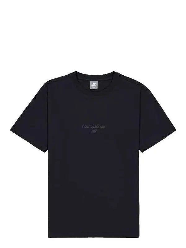 NEW BALANCE Embroidery Logo T-shirt Asia Sizing - Black
