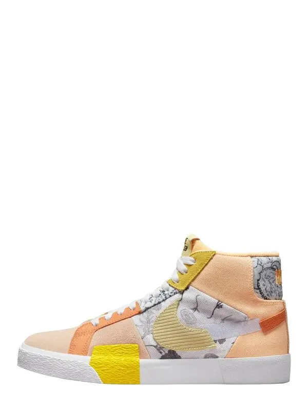 Nike Zoom Blazer Mid Premium Sb "paisley Pack Melon Tint - Pink/yellow