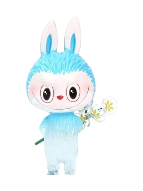 POP MART The Monsters Labubu Flower Elves 'diphylleia Grayi' Secret Edition - Blue/beige/pink