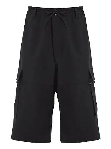 Adidas Y-3 Classic Refined Wool Stretch Cargo Shorts - Black