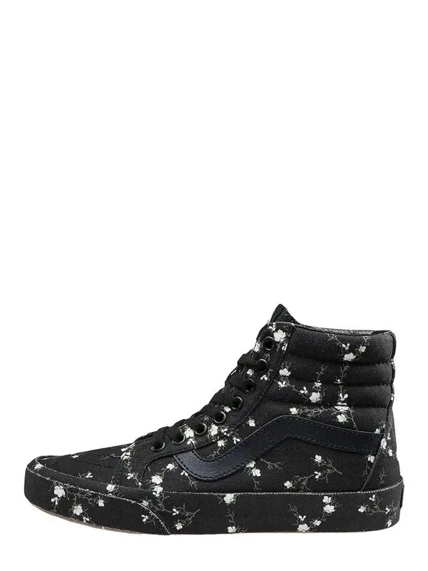 VANS Sk8-hi Reissue Midnight Floral High Top Sneakers - Black/white