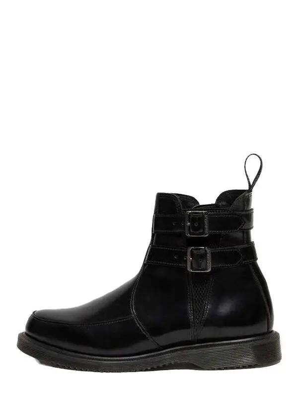 Dr. Martens Flora Polished Smooth Chelsea Boots - Black