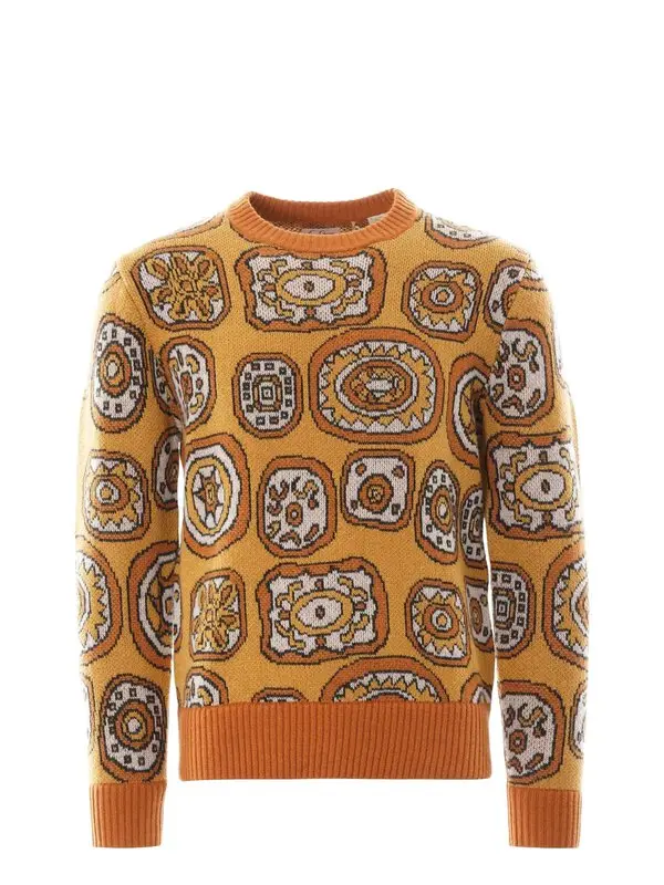 LEVI'S Crewneck Graphic Sweater - Orange