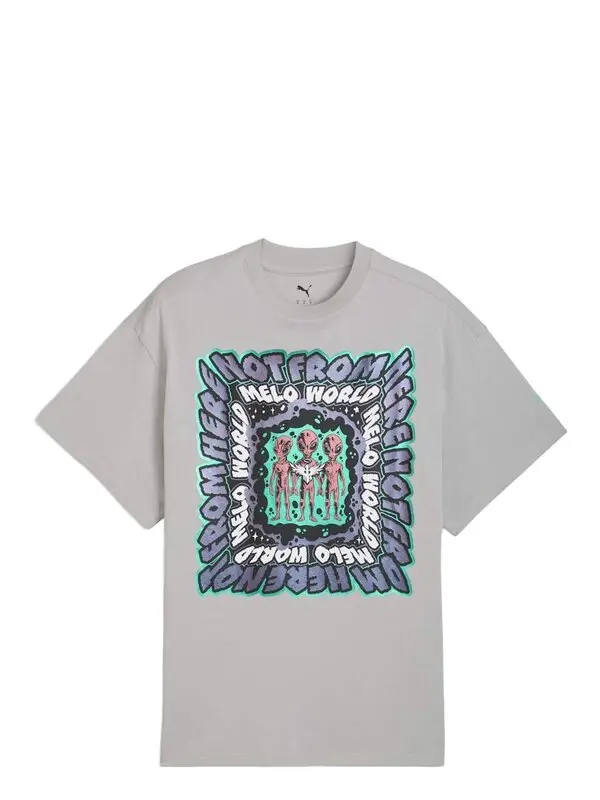 PUMA Melo World T-shirt - Gray Echo