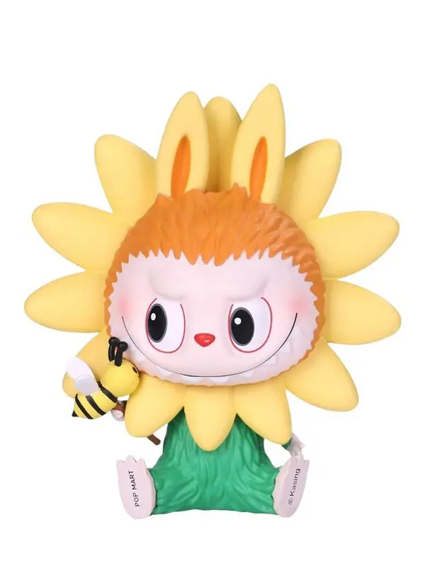 POP MART The Monsters Labubu Flower Elves Helianthus Sun Flower Figurine - Tan/beige/yellow