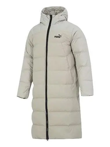 PUMA Down Hooded Parka - White