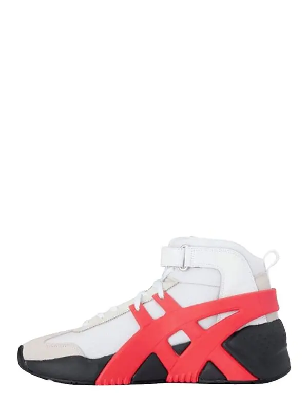 Onitsuka Tiger Big Logo Trainer Mid High Top Sneakers - Whiteredblack