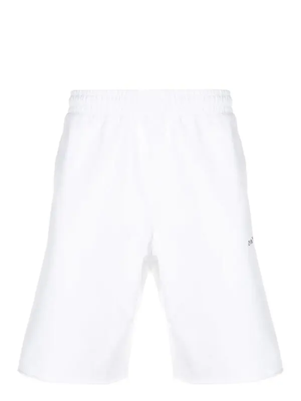 Off-White Logo Detail Sweat Shorts - White/black
