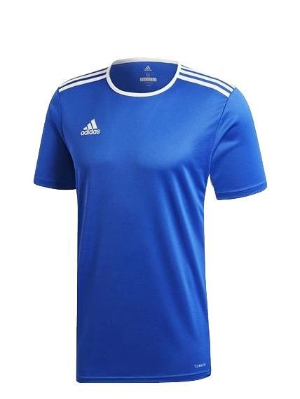 Adidas Entrada 18 Stripe Colorblock Short Sleeve - Blue