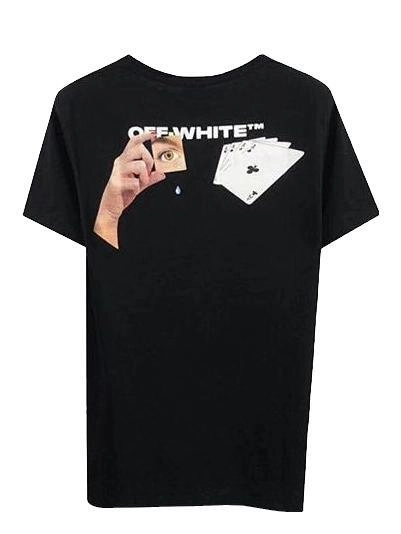 Off-White Hand Card Over Tee - Black